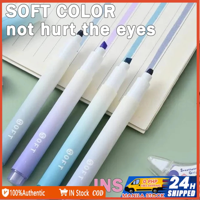 Gradual Highlighter Pens Cute Painting Tools Students Markers Korean ...