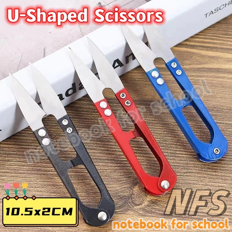U-Shape Spring Scissors Japanese Trimming Thread Cutter Embroidery ...