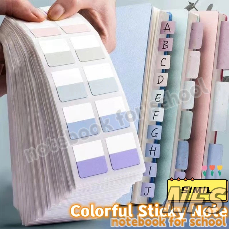 Colorful Index Stickers Label Paper Sticky Notes Memo Pad Bookmark Note ...