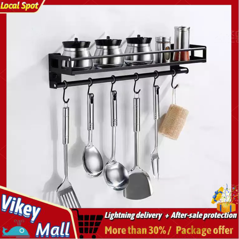 (COD) Spot Kitchen Condiments Hanging Holder Organizer Spice Rack With ...