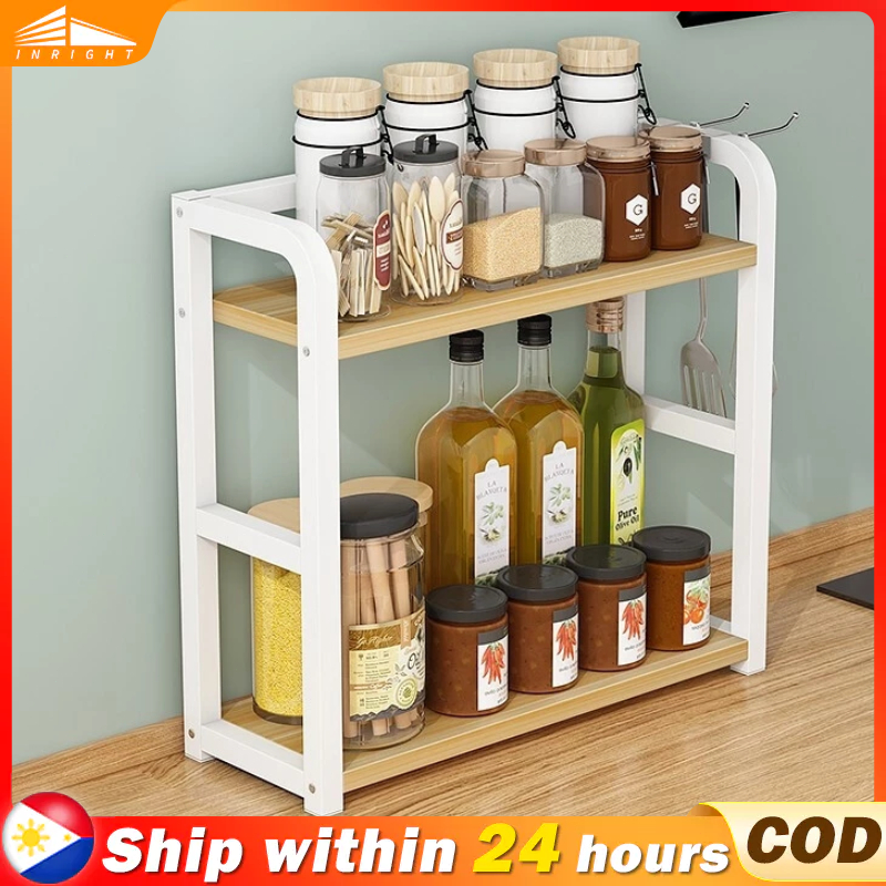 2Tier Spice Rack Multi-furniture Local Condiment Seasoning Storage ...
