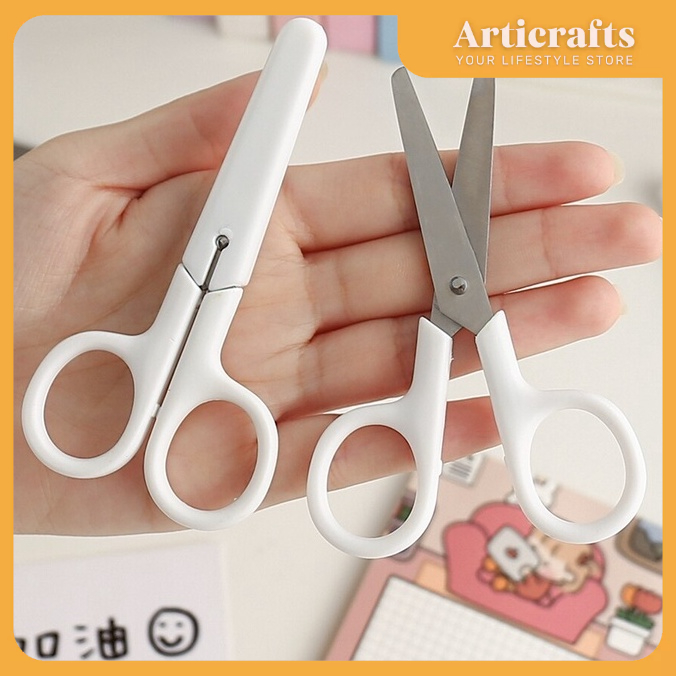Minimalist White Scissors Portable Stainless Steel | Shopee Philippines
