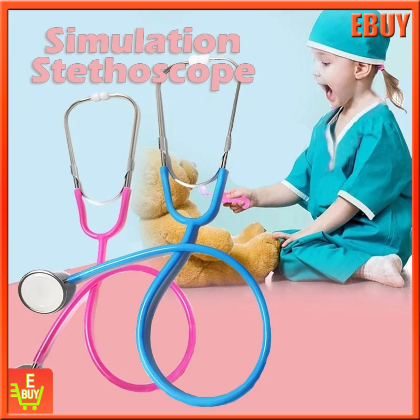 Kids' toy stethoscope Aluminum single ear multiple colors simulative ...