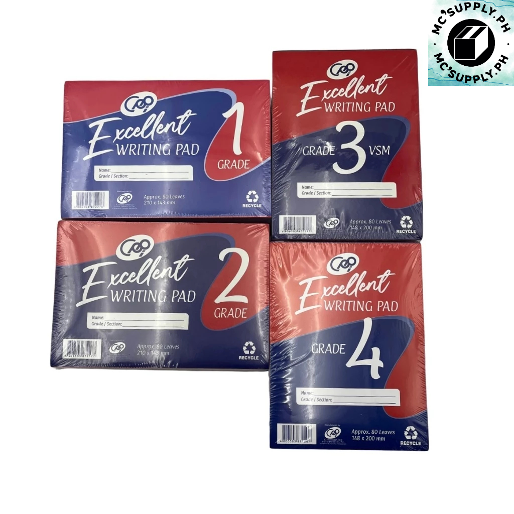 EXCELLENT Writing Pads Grade 1,2,3,4 | Shopee Philippines