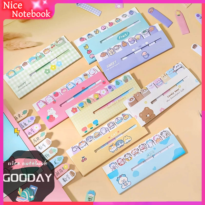 Cute Cartoon Animal Sticky Notes 120Sheets Cartoon Paper School ...
