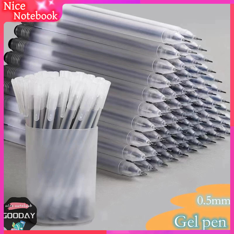 1PC Transparent frosted gel pen 0.5mm bullet point fountain pen ...