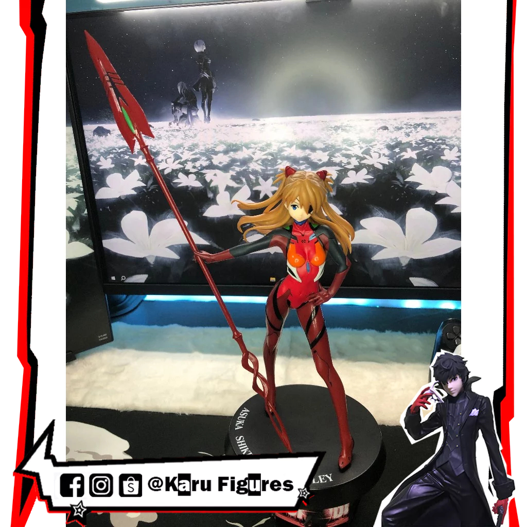 Authentic Asuka Langley Soryu SPM Figure with Spear of Longinus and ...