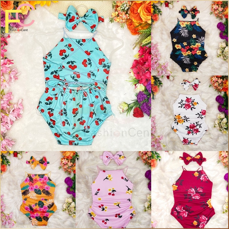 KIARA STRING HALTER ONESIE FOR BABY GIRLS 6-18MONTHS | Shopee Philippines