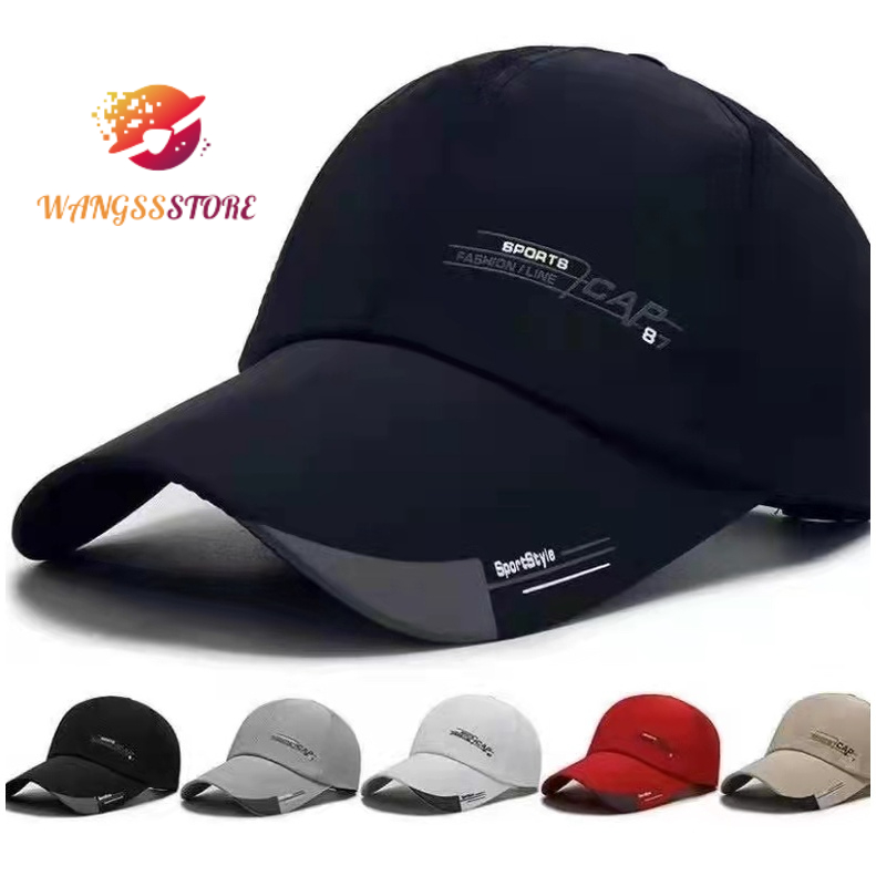 wangssstore Outdoor Quick Dry Sport Peaked Cap Sun Hat Baseball Caps ...