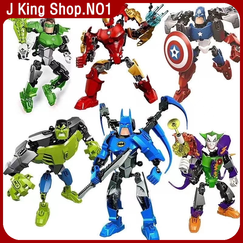 J King #Blocks City Cartoon Character 2 In 1 Block Character | Shopee ...