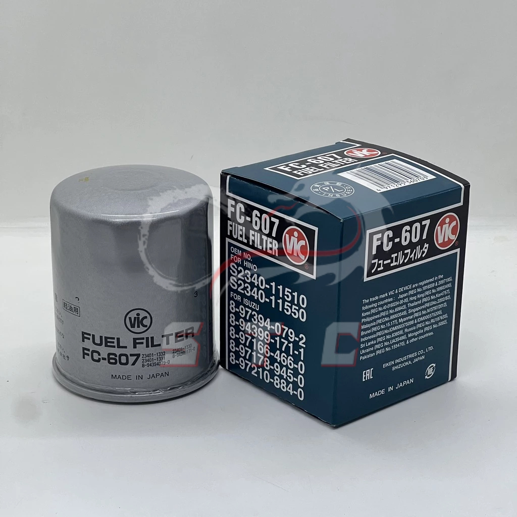FC-607 Vic Fuel Filter For Isuzu Trooper (4JX1),4HF1,6HE1 | Shopee ...
