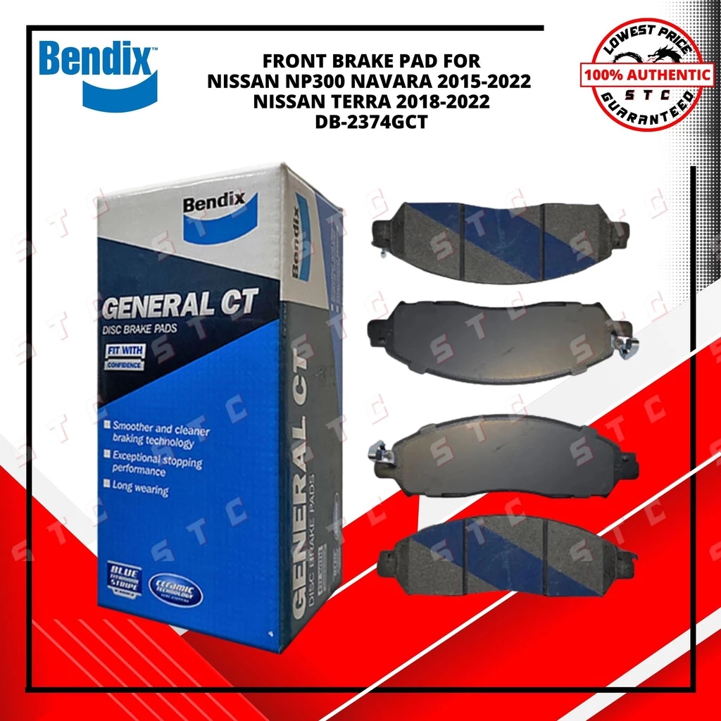 Bendix BRAKE PAD FOR NISSAN NP300 NAVARA 2015-2022 NISSAN TERRA 2018-2022 DB 2374 GCT | Shopee ...