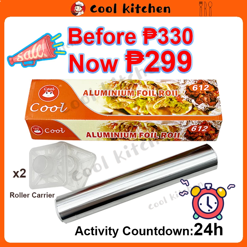 Aluminum Foil Cool Kitchen Jumbo Roll 12" x 300 Meters Food Grade Foil ...