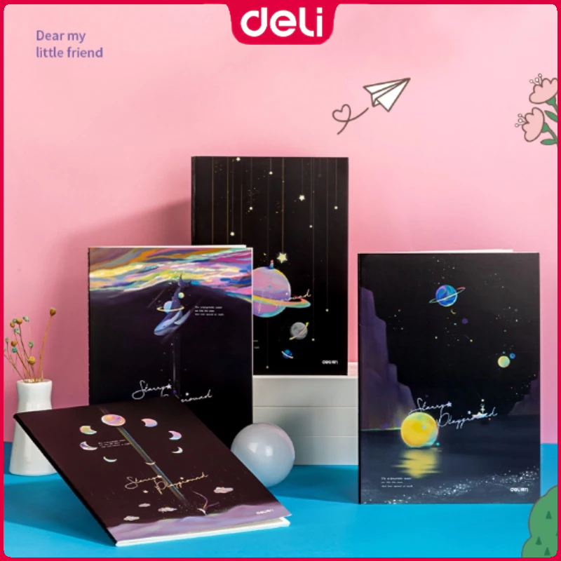 Deli Student B5 Notebook 1 Book 60 Sheets Line Notebook Stationery ...