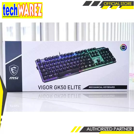 MSI Vigor Gk50 Elite Blue Switch Gaming Keyboard | Shopee Philippines