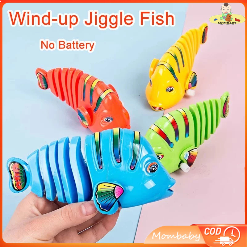 【COD】Mombaby Fish Toys Clockwork Swinging Fish Running Can Swing Tail ...