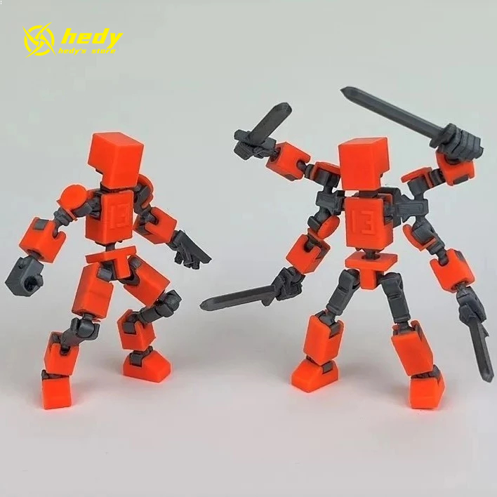 Printing Toys Decompression Multi-Joint Action Figure Lucky 13 Mini ...