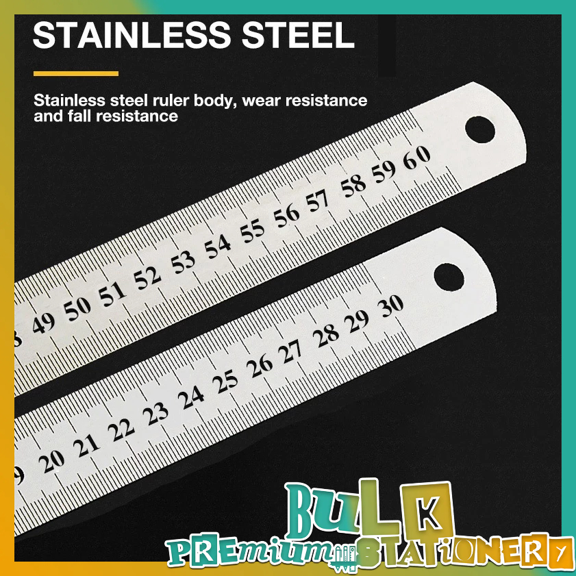 Stainless Steel Measuring Double-sided Scale Ruler High Quality ...