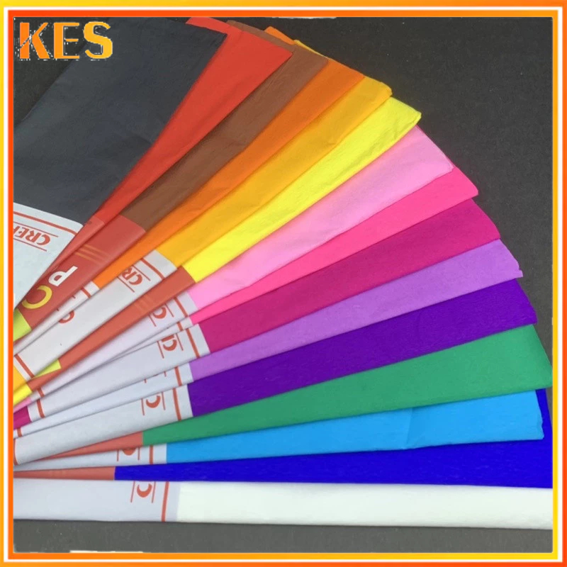 (kes) Crepe Paper flower/decor Colored Art paper 1 pcs s.supplies ...