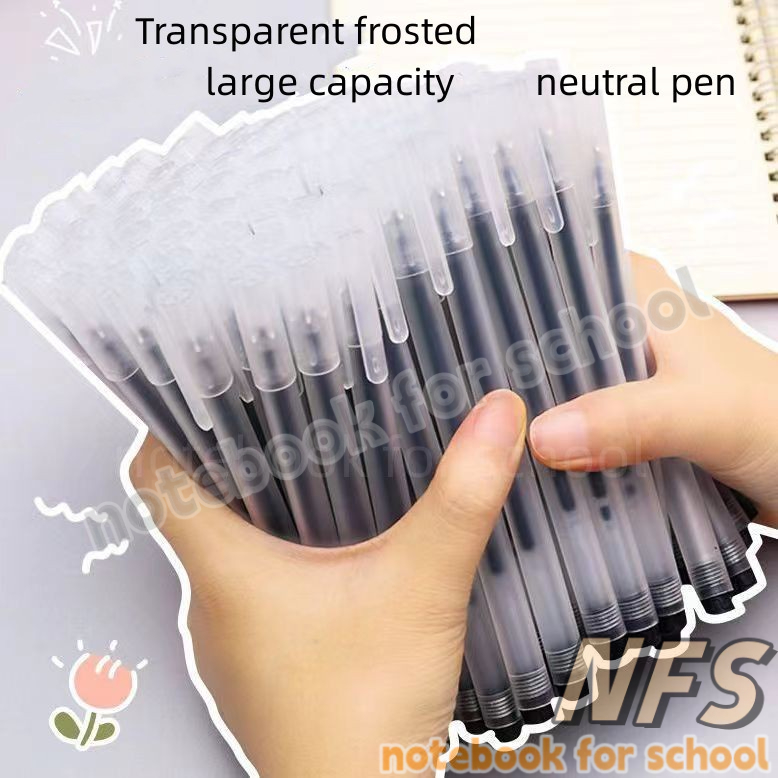 NFS Transparent Frosted Neutral Pen 0.5mm Ballpen Signing Pen ...