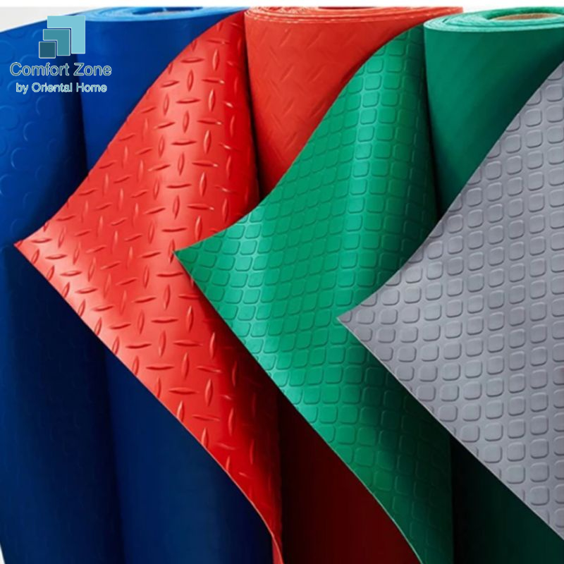 Checker Plate Anti slip Rubber Matting Floor Mat Home Living Bedroom ...