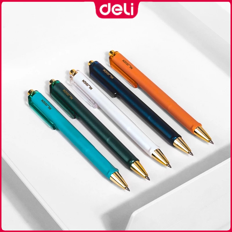 Deli Gel Pen Ballpen 0.5mm Perfect Smooth Black Ink Assorted Colors ...