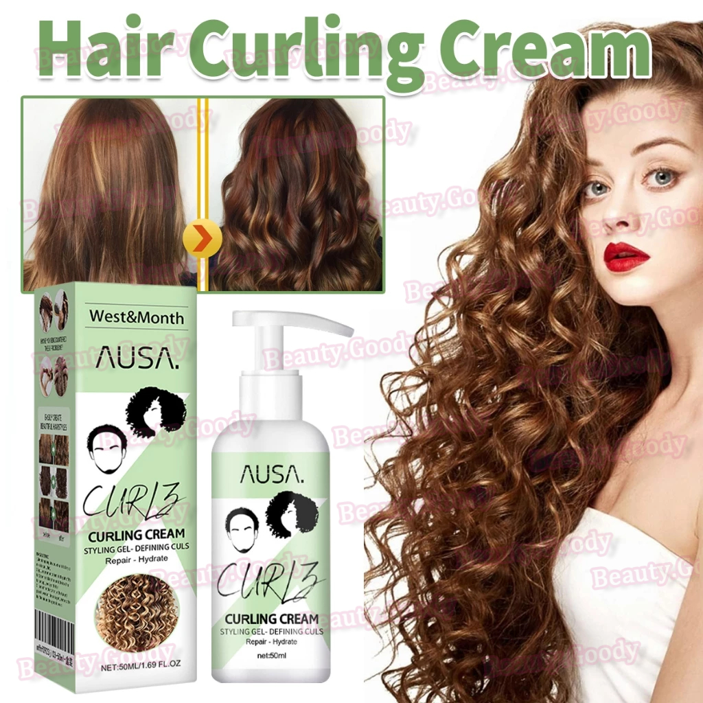 Hair Curling Cream Enhances Waves Curl Moisturizing Defining Curly ...