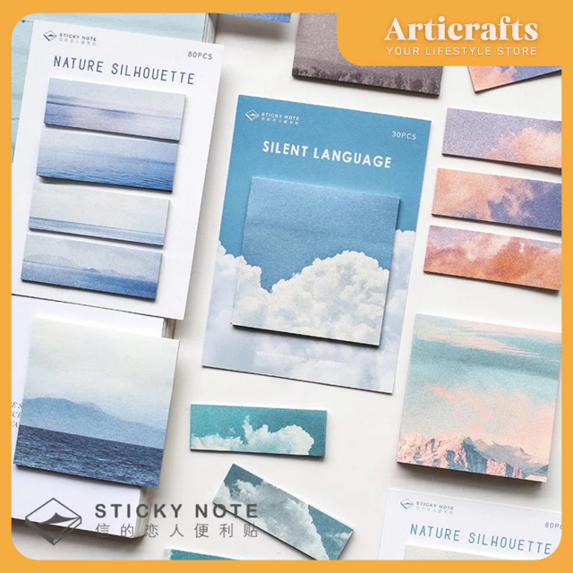 Nature Silhouette Sticky Notes | Shopee Philippines