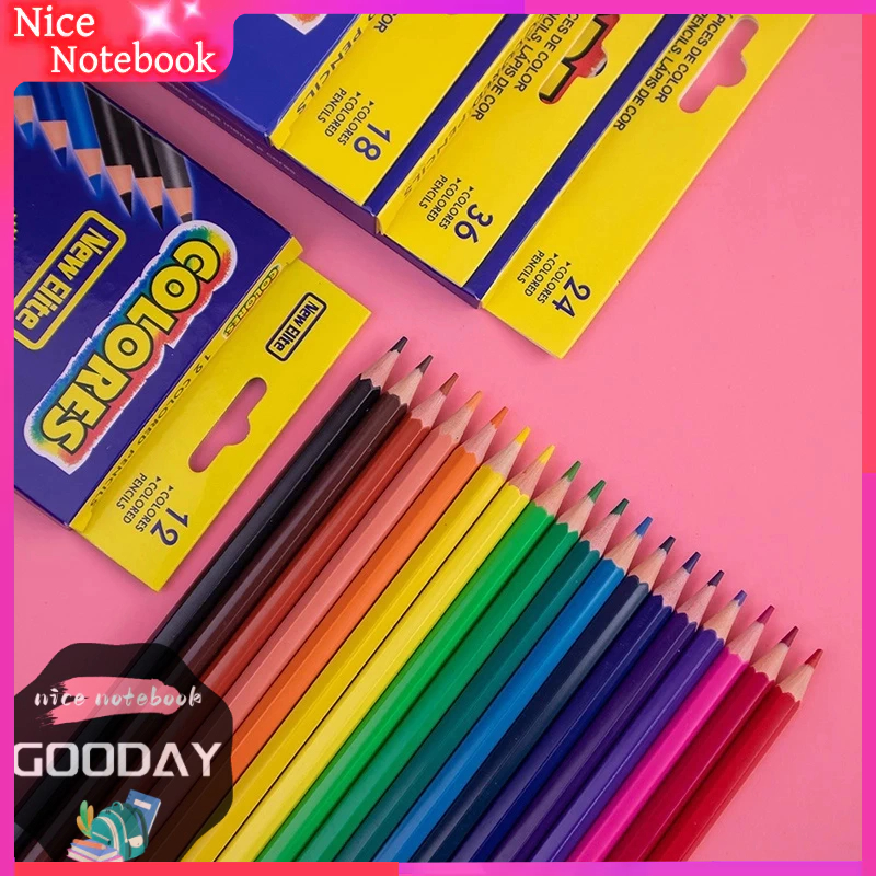 12pcs Color Boxed Colored Pencils Children's Drawing Pens Colouring ...