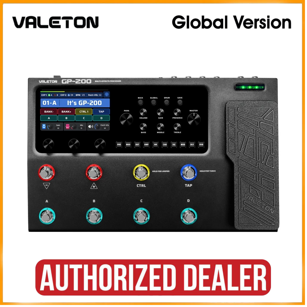 [Global Version] Valeton GP-200 Multi Effects Pedal with Free Gigbag ...