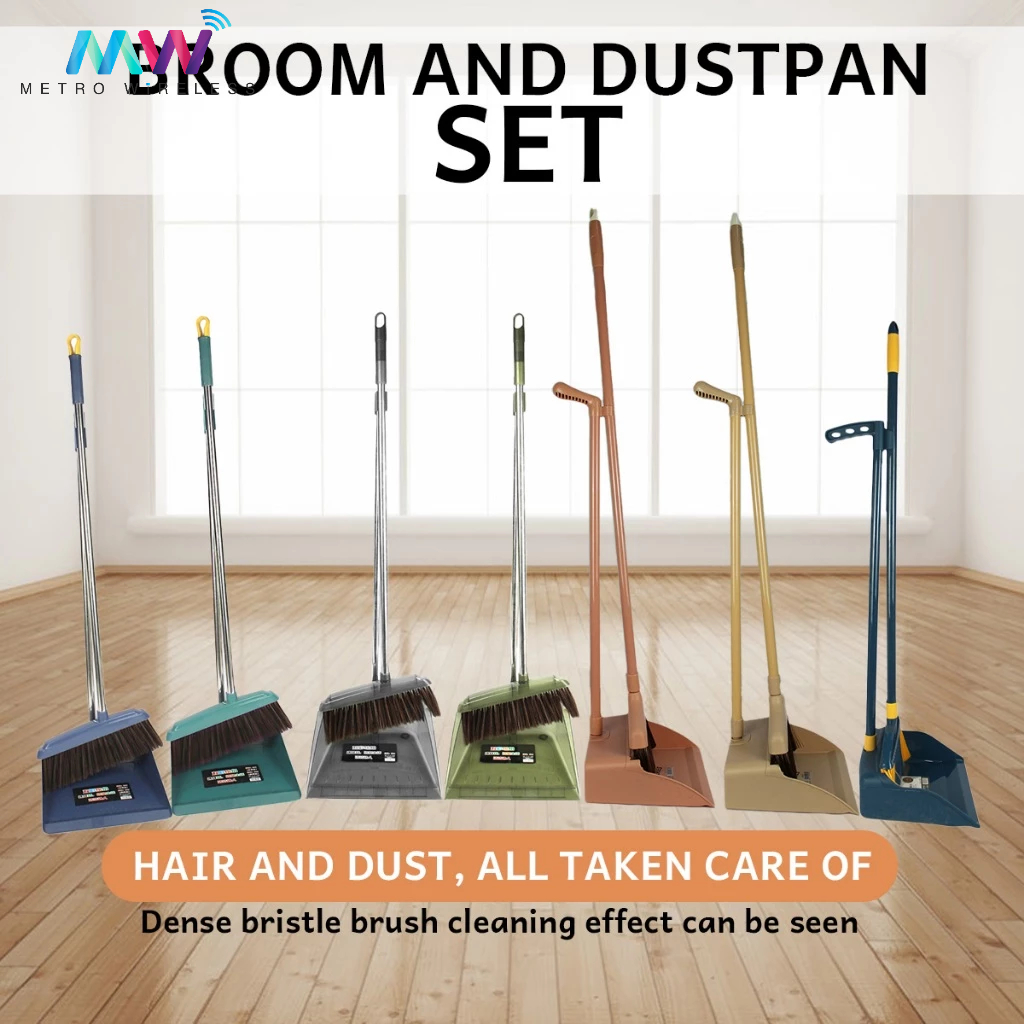 Plastic Handle Whisk Broom ( Walis Tambo) with Dust Pan 2 in 1 Set ...