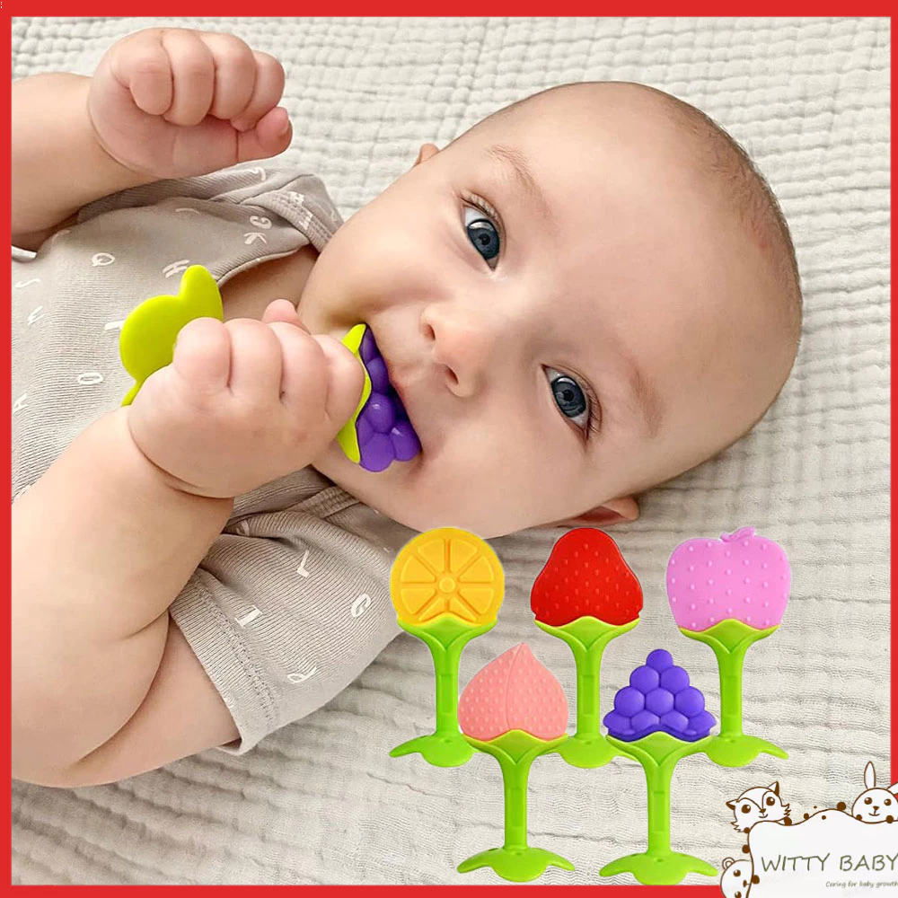 WB Silicone Baby Teether Fruit BPA FREE Teether for Baby Toys for Girls ...