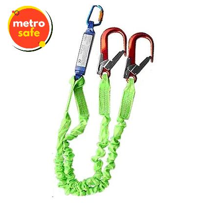 Adela Double Lanyard Web Type w/ Shock Absorber, Big Hook Model WFL7672 ...