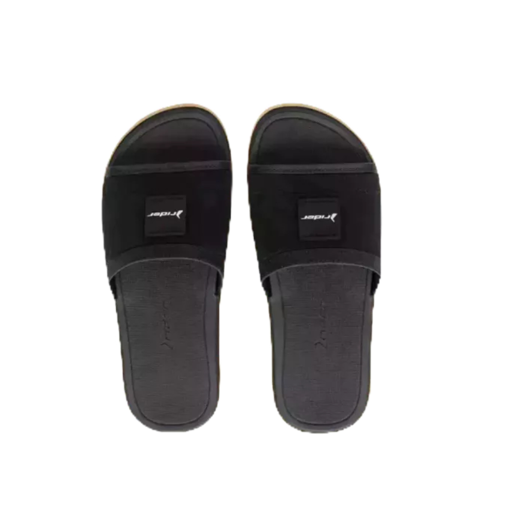 Rider Spin Slide Ad Beige Black Men's Slippers | Shopee Philippines