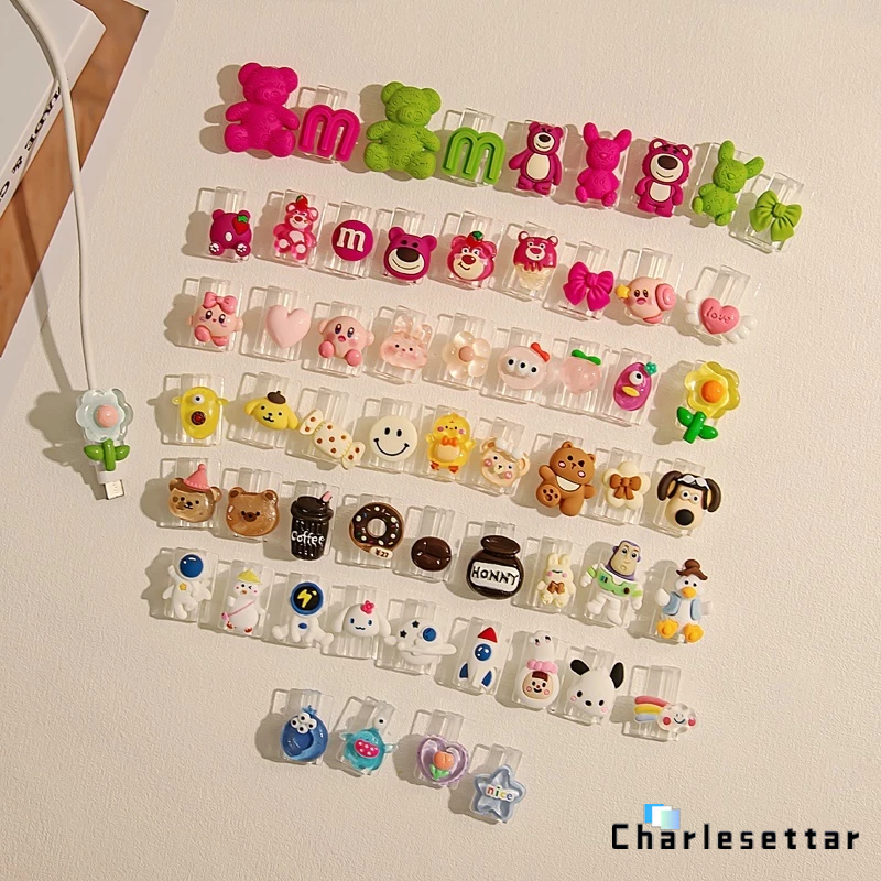 Cute Cartoon 3D Data Cable Protective Charging Cable Anti-break ...