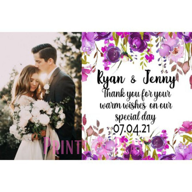 Ref magnet wedding souvenir Costomized free layout | Shopee Philippines