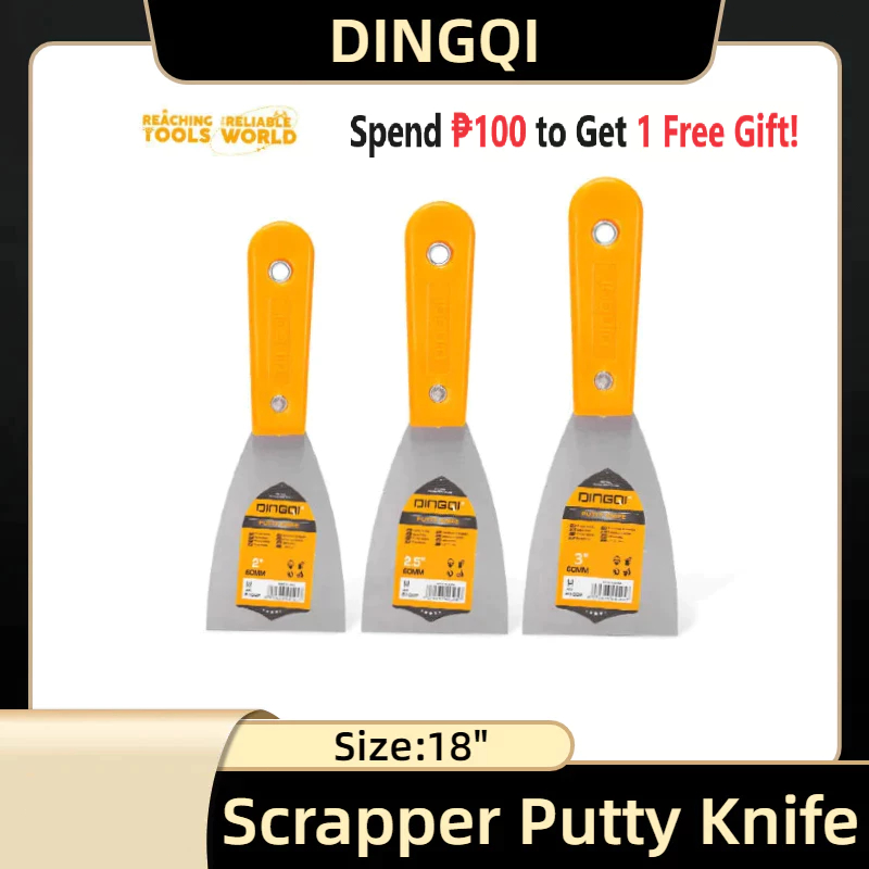 2“ 2.5” 3“ Multifunctional Stainless Steel Putty Scrapers Spackle PVC ...