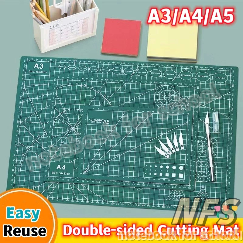 A3/A4/A5 Cutting Mat PVC Cut Pad Manual Board Double-sided Self Healing ...