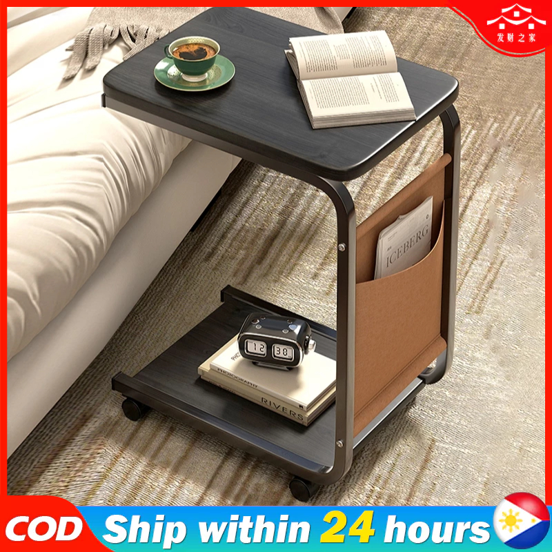 Movable Sofa Side Table Computer Table Coffee Table with wheels ...