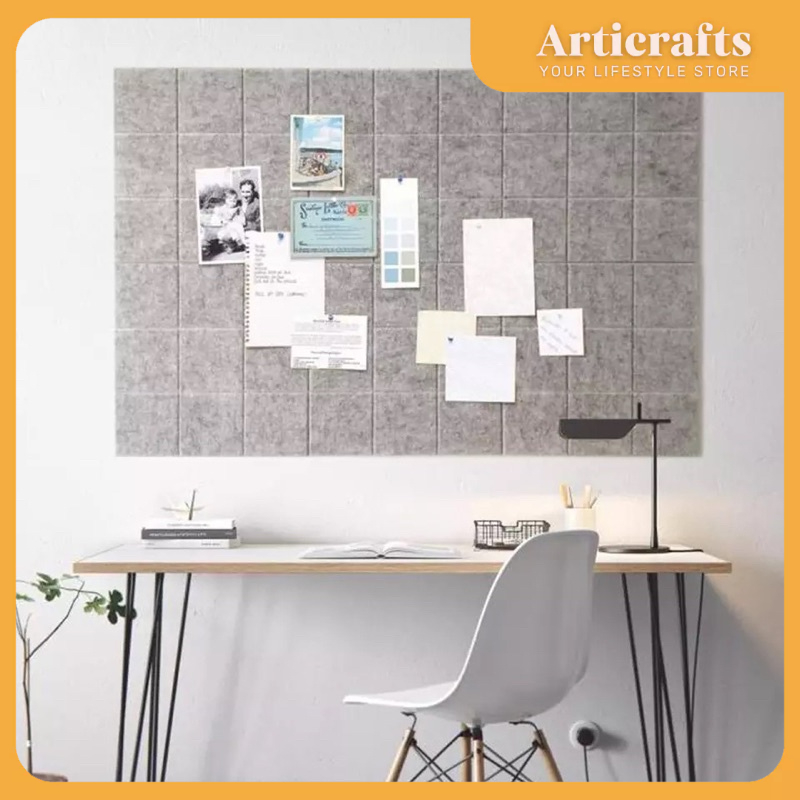 Nordic Style Wall Adhesive Felt Message Board with Adhesive Tape ...