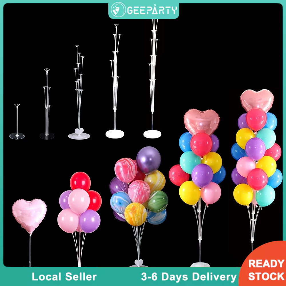 GeeParty [71/135/160cm] Balloon Stand Birthday Wedding Engagement Party ...