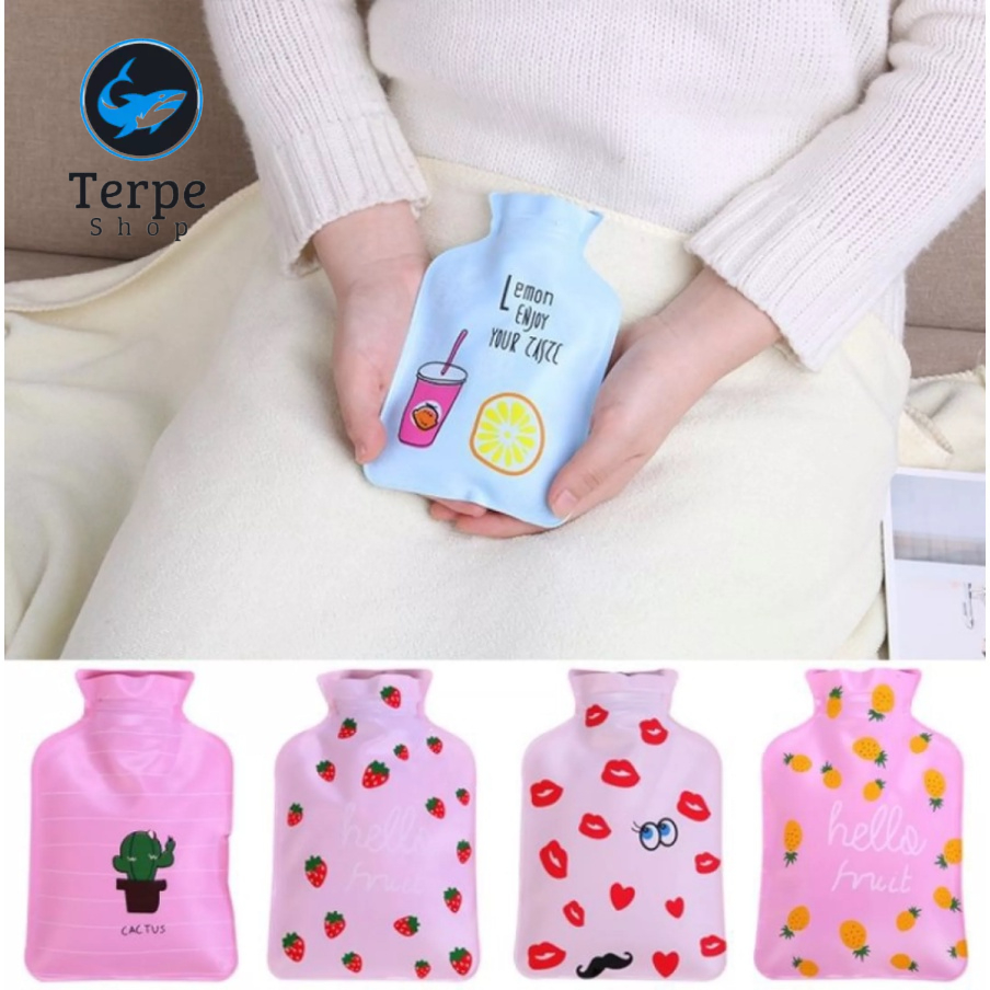 Cute Mini Hot Water Bag Hot Compress Bag Bottle Warm Water Heat Therapy ...