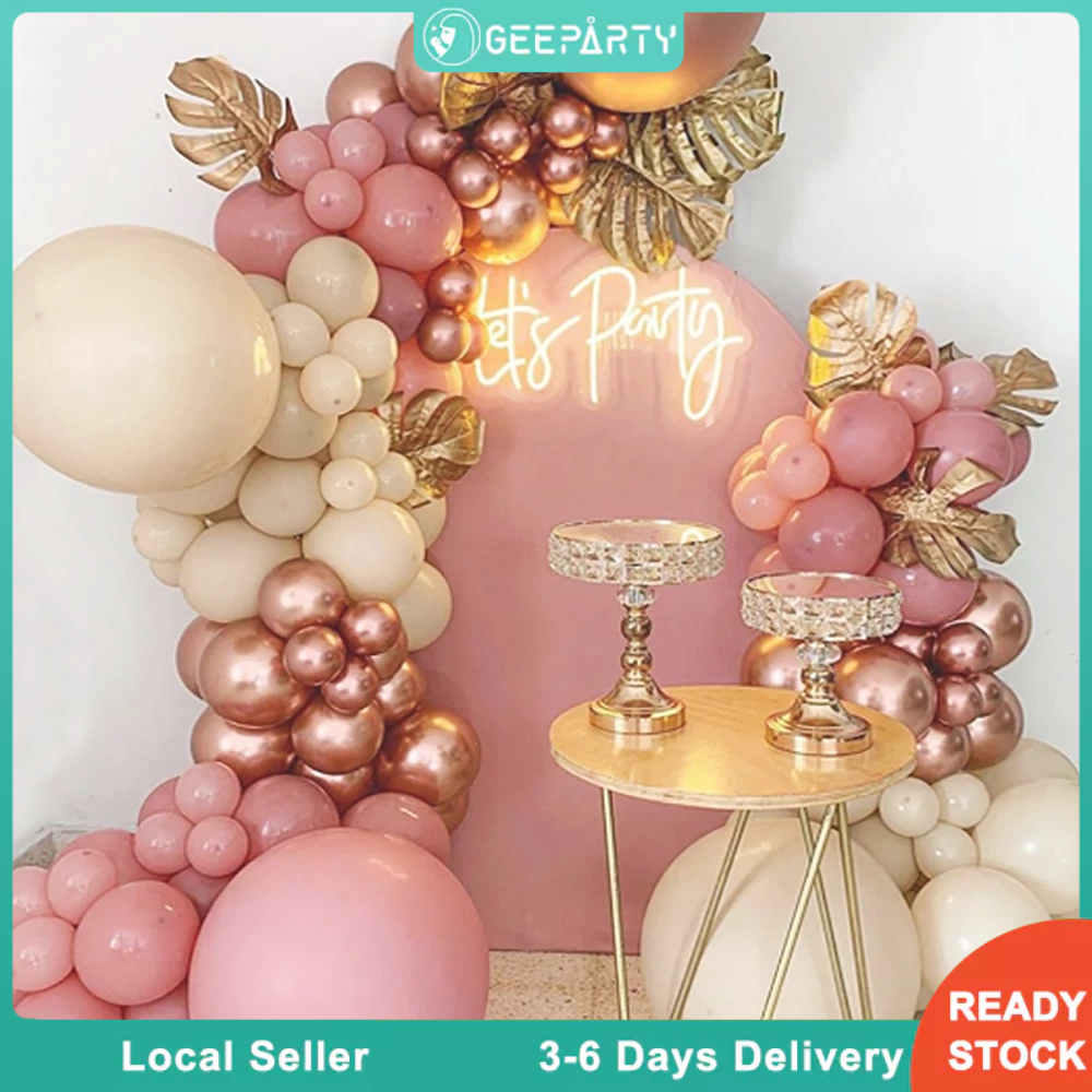 Rose Gold Balloon Garland Arch for Birthday Party Wedding Baby Shower ...