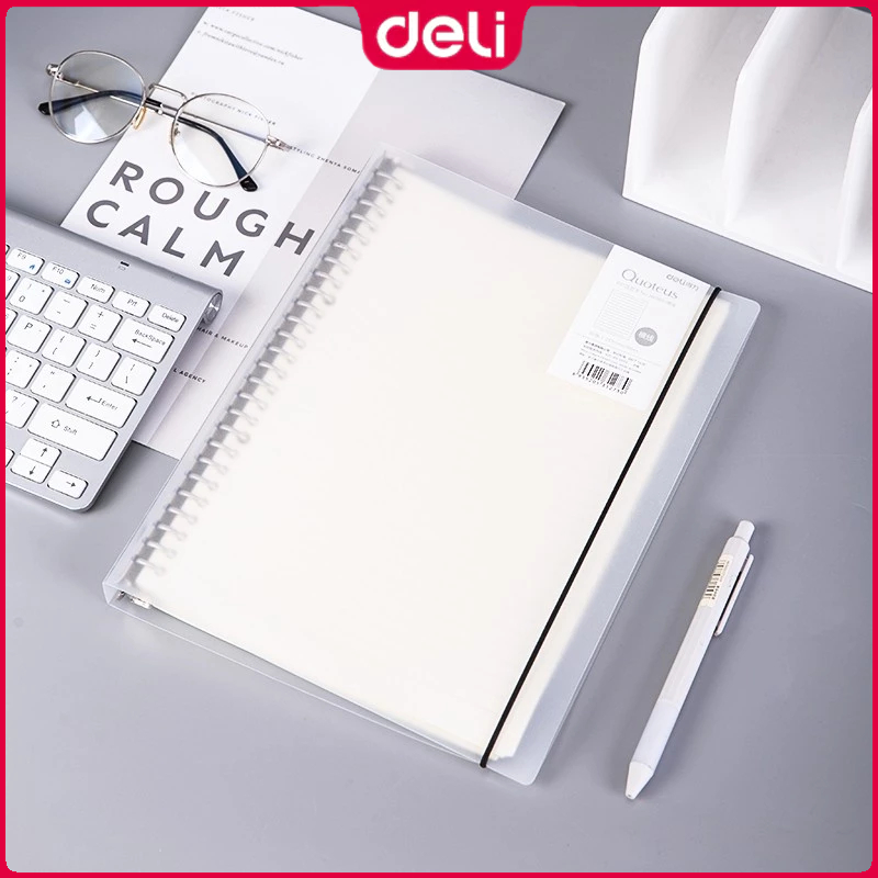 Deli B5 Binder Notebook 60 Sheets Loose-Leaf Refillable Notebook School Supplies HB560 | Shopee ...