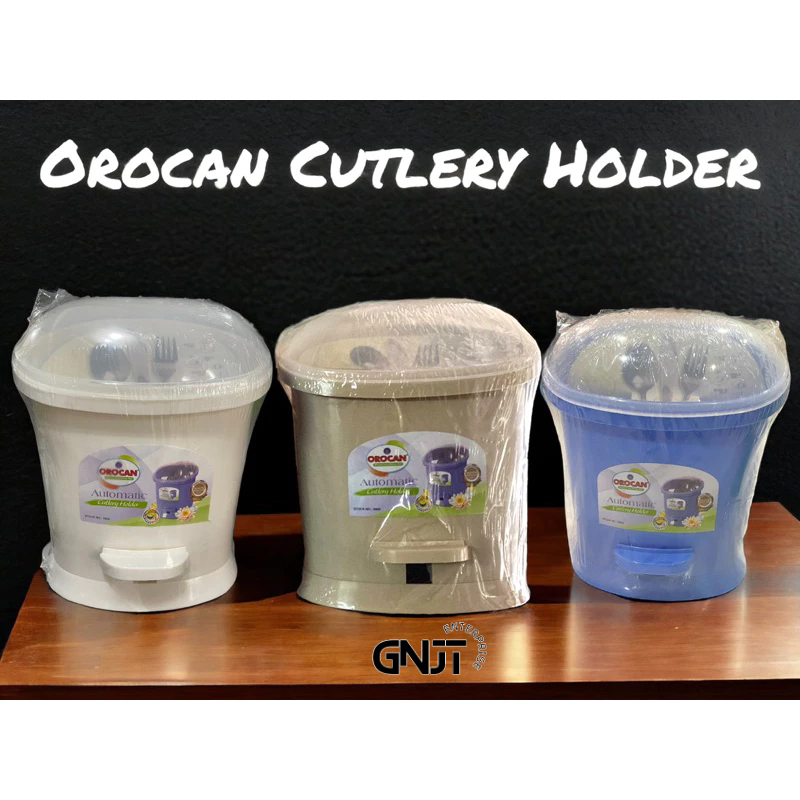Orocan Automatic Cutlery Holder Plastic Spoon and Fork Holder | Shopee ...