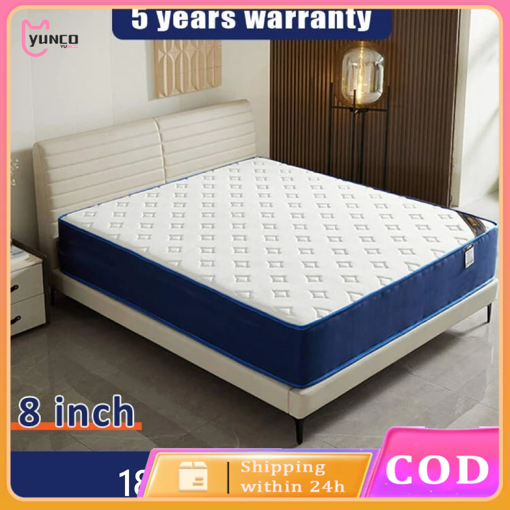 [On Hand] 8 inch Memory Foam coil Spring Mattress Thick Latex Mattress ...