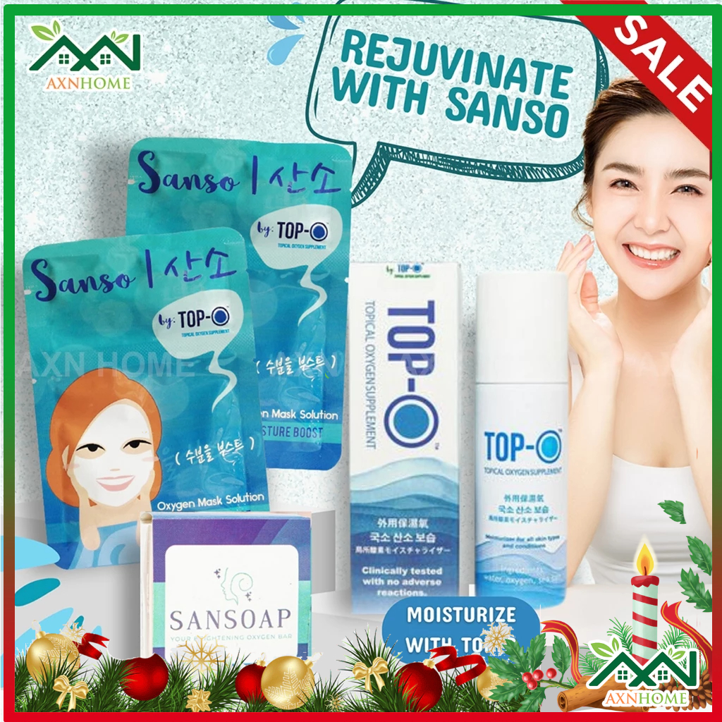 TOP-O Sanso Plus Free Sansoap 70g Oxygen Mask Solution Brightening ...