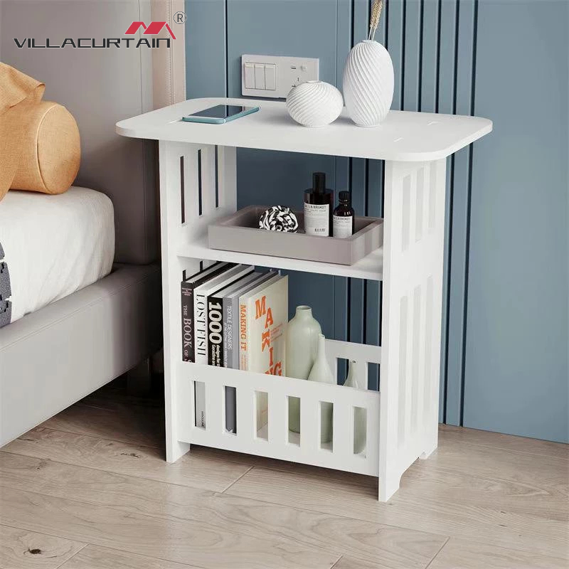 VILLA Simple Side Table Bedside Table Simple Design Square Tble Small ...