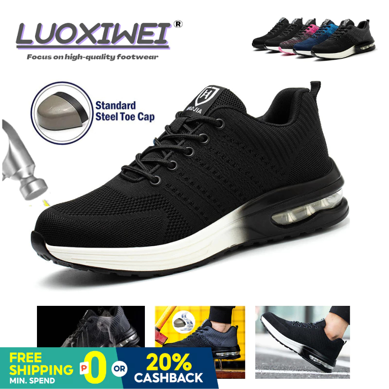 Safety Shoes For Men Steel Toe Rubber Women's Safety Boot Low Cut ...