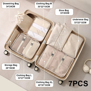 7PCS Travel Organizer Luggage Suitcase Pouch Foldable Waterproof ...